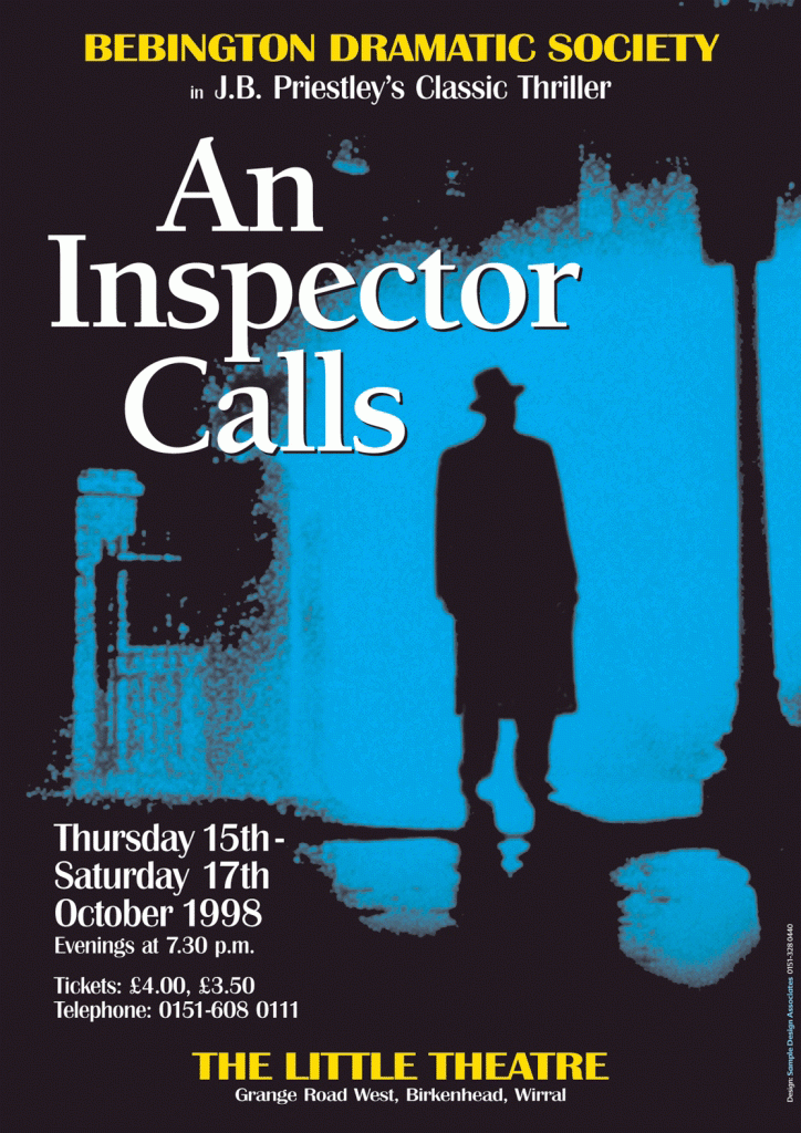An Inspector Calls poster – Bebington Dramatic Society